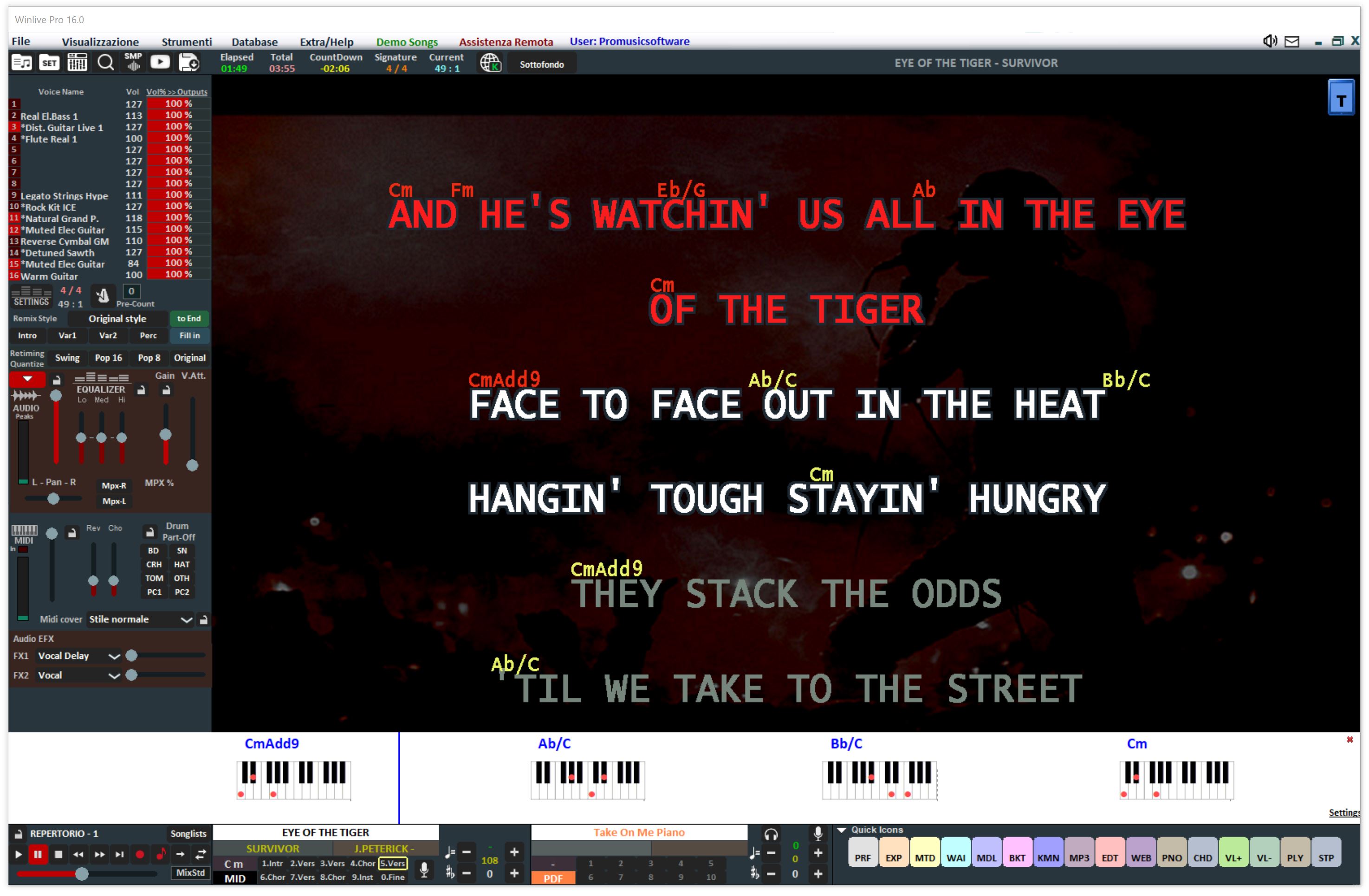 Promusicsoftware Winlive Pro 16 - Software Karaoke multiplayer | Pro ...
